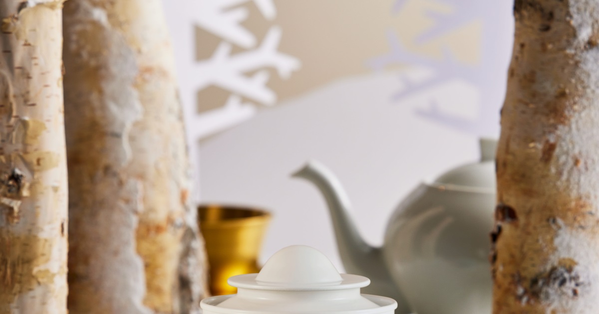 Saturn Tea Tin in White (100g) | TWG Tea