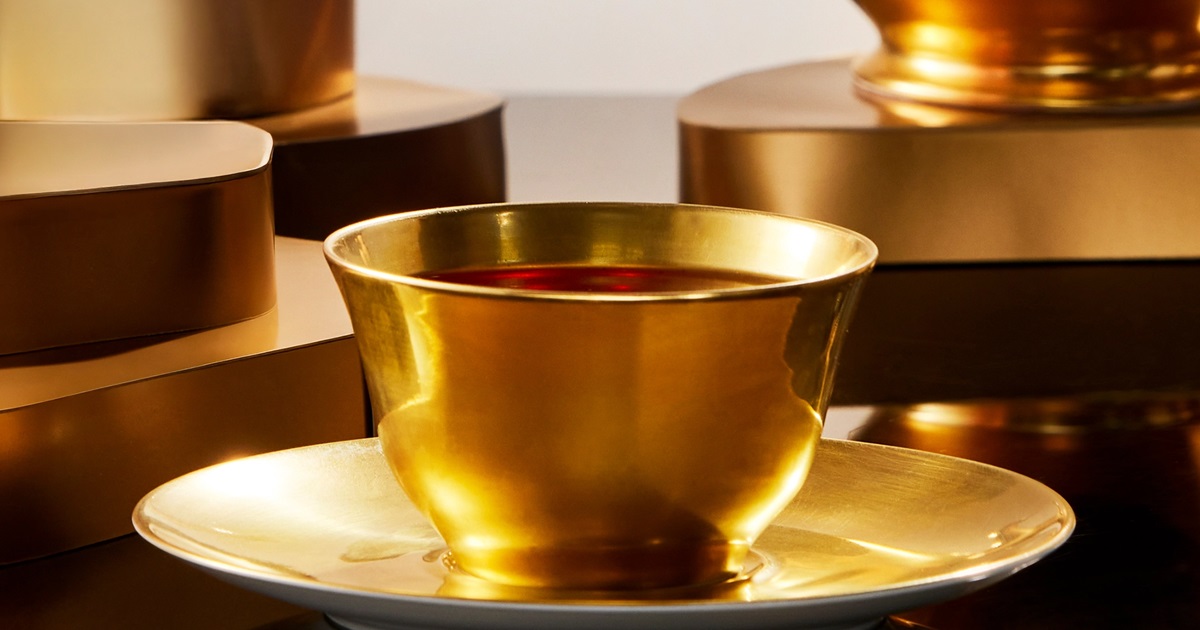 Glamour Tea Bowl in Gold | TWG Tea