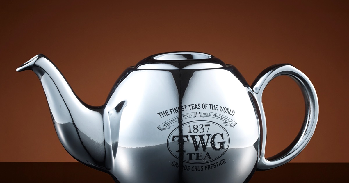 Design Orchid Teapot in Silver (900ml) | TWG Tea