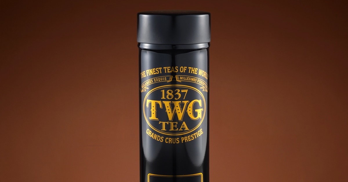 Modern Tea Tin in Black and Gold (100g) | TWG Tea