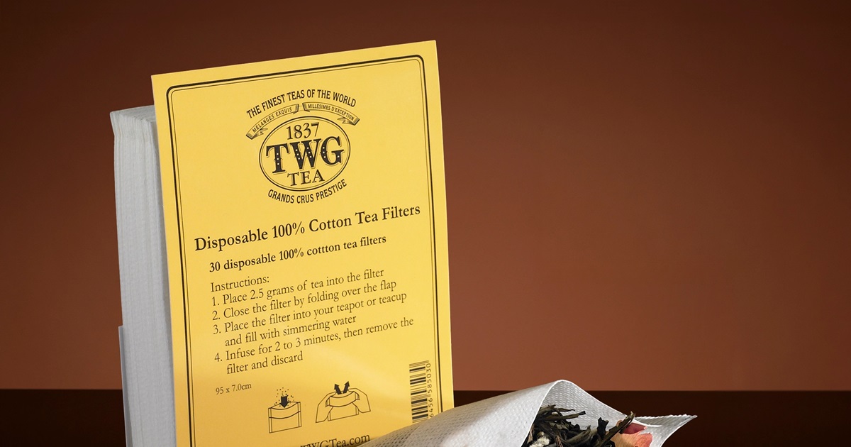 Disposable Cotton Tea Filter (pack of 30 pieces) | TWG Tea