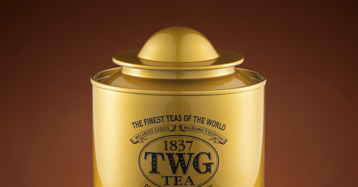Saturn Tea Tin in Gold (100g) | TWG Tea