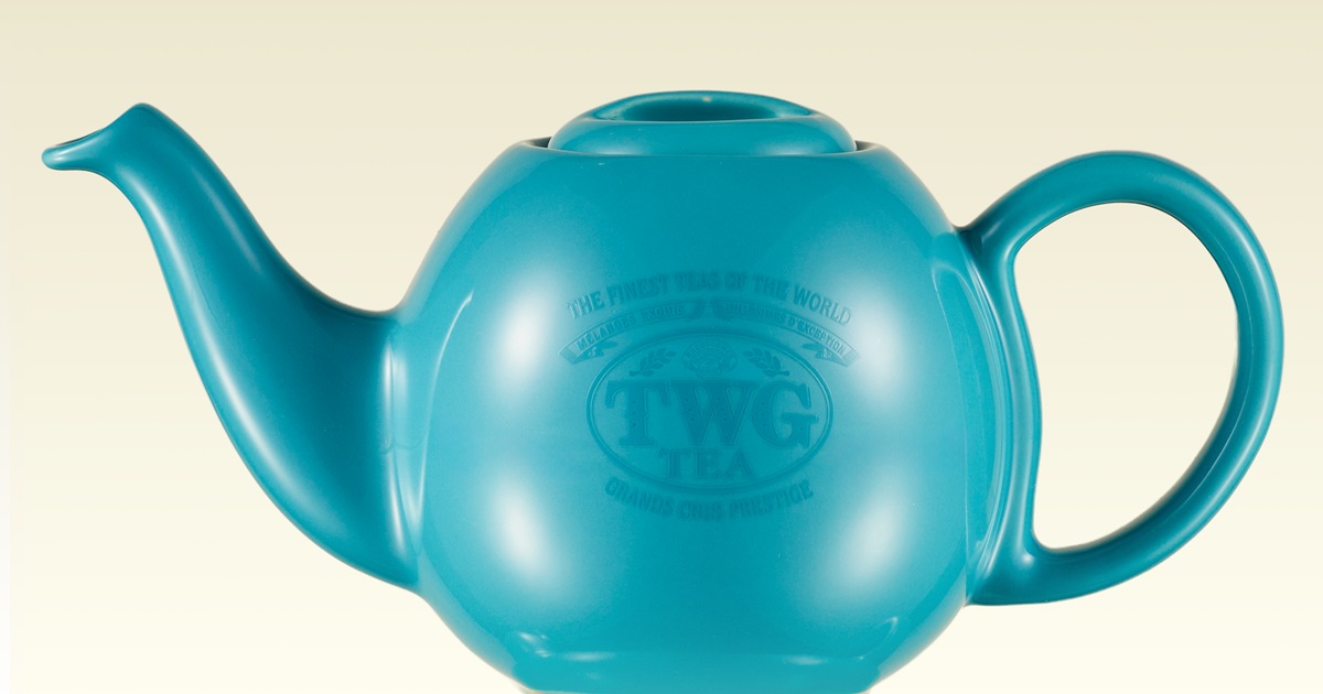 Design Orchid Teapot in Turquoise (900ml) | TWG Tea