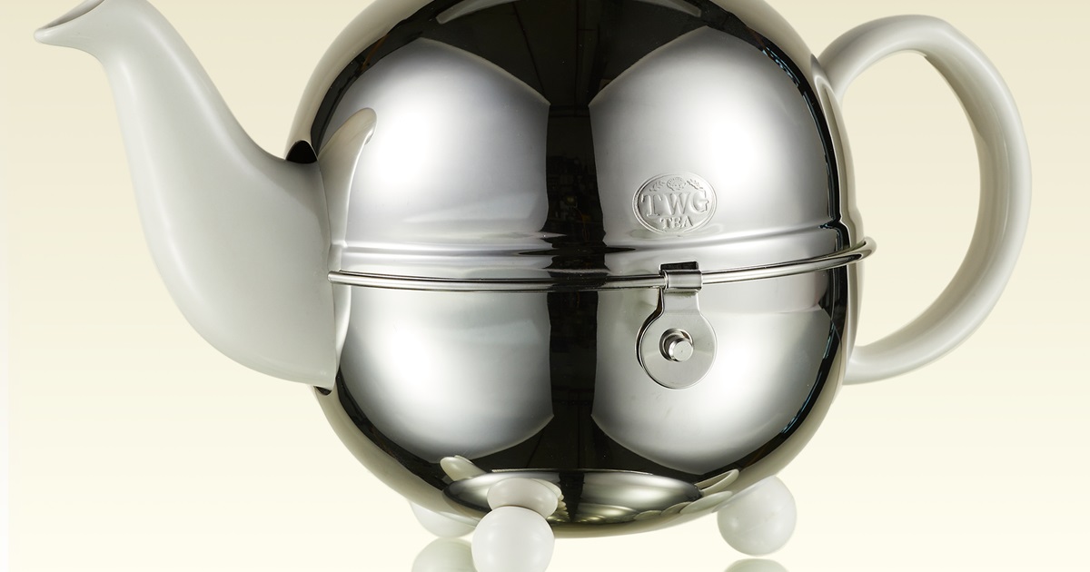 Design Teapot in White (900ml) | TWG Tea