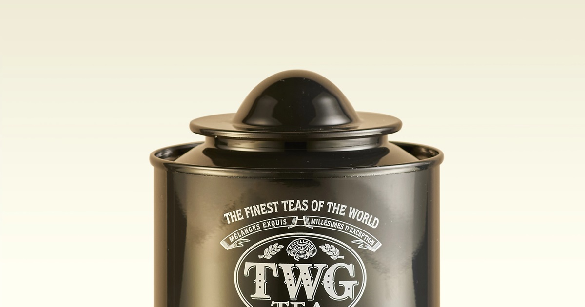 Saturn Tea Tin in Black (100g) | TWG Tea