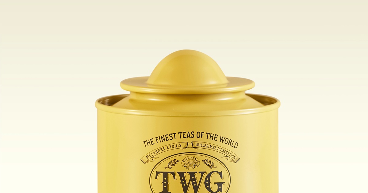 Saturn Tea Tin in Yellow (100g) | TWG Tea