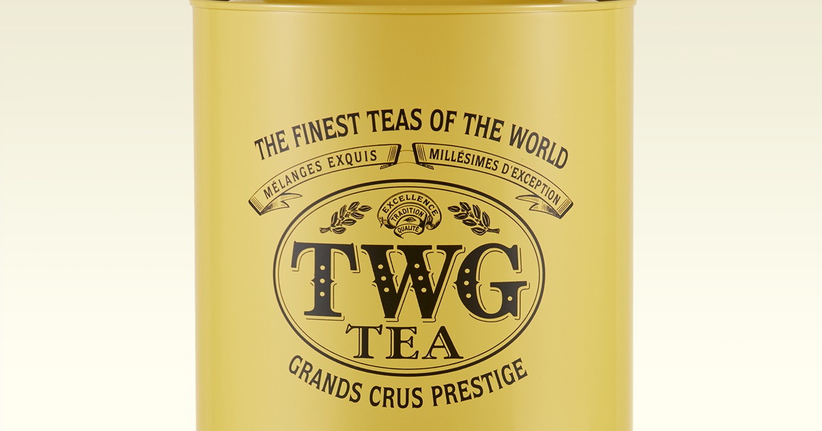 Saturn Tea Tin in Yellow (1kg) | TWG Tea