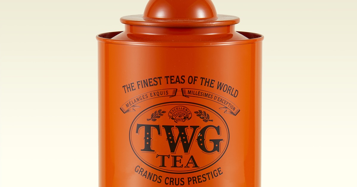 Saturn Tea Tin in Orange (250g) | TWG Tea