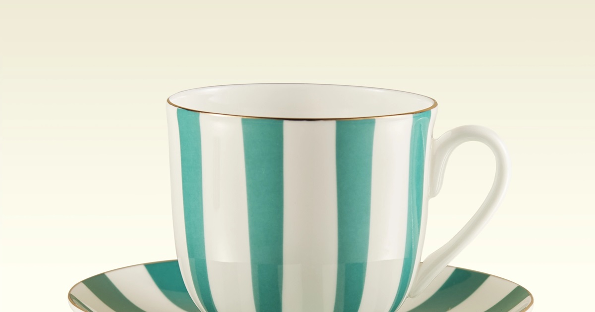 Tea For Two Teacup and Saucer in Green | TWG Tea