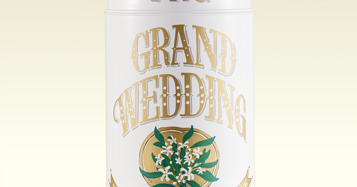 Hand-Painted Artisan Tea Tin, Grand Wedding Tea | TWG Tea